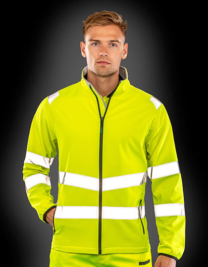 Recycled Printable Safety Softshell Jacket - Nordictryk